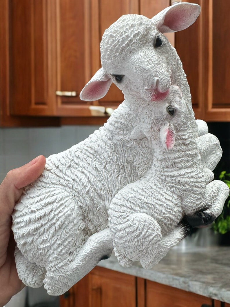Sheep Mother and Baby, Lamb Decoration - Etsy