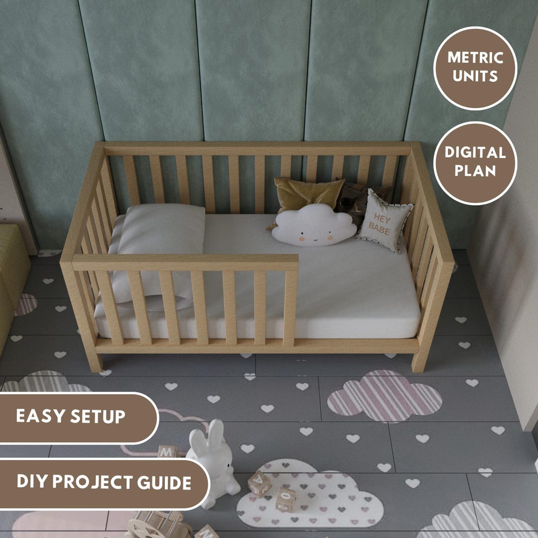 House Bed PDF Plan | Montessori Bed Plan | DIY Wooden Bed Plan | Small ...