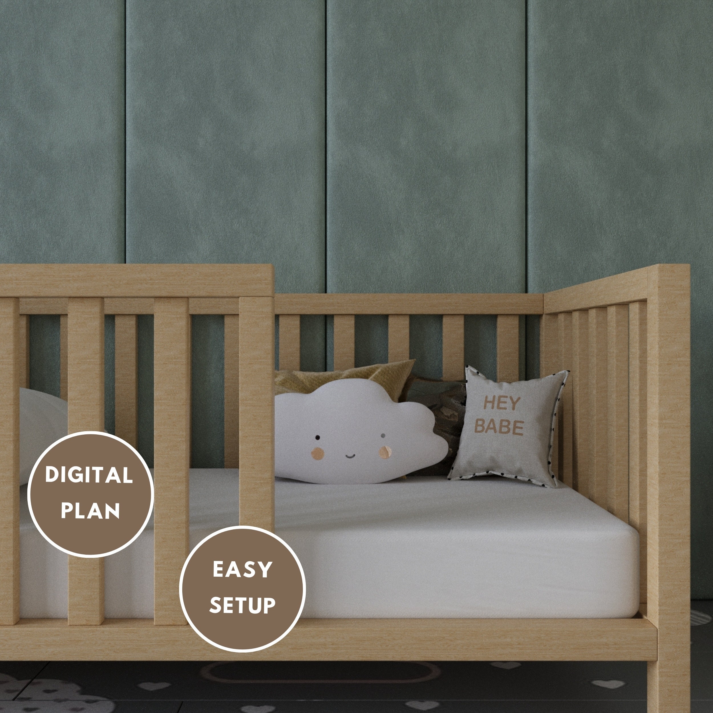 House Bed PDF Plan | Montessori Bed Plan | DIY Wooden Bed Plan | Small ...