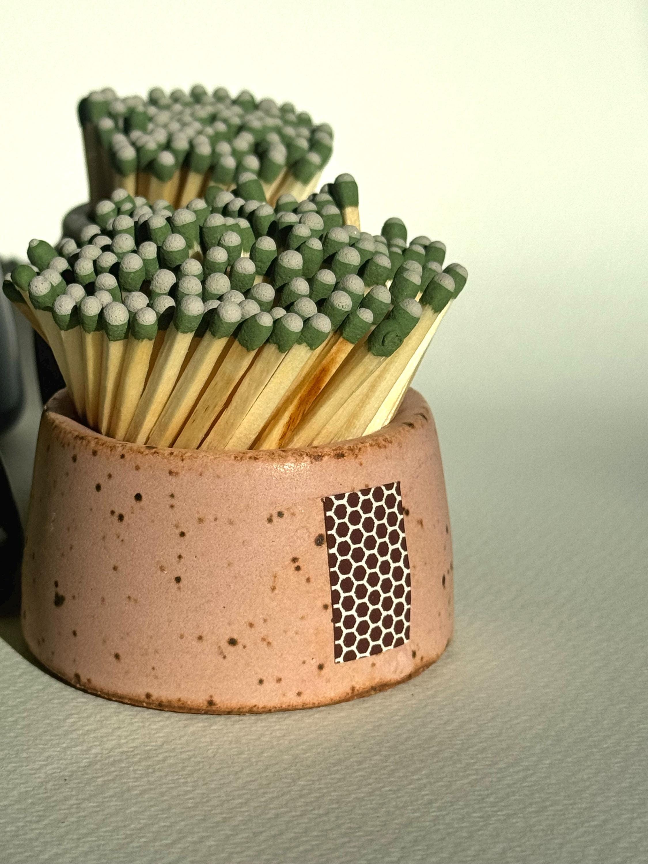 Handmade Ceramic Match Striker | Various Colors W Matches | Matches ...