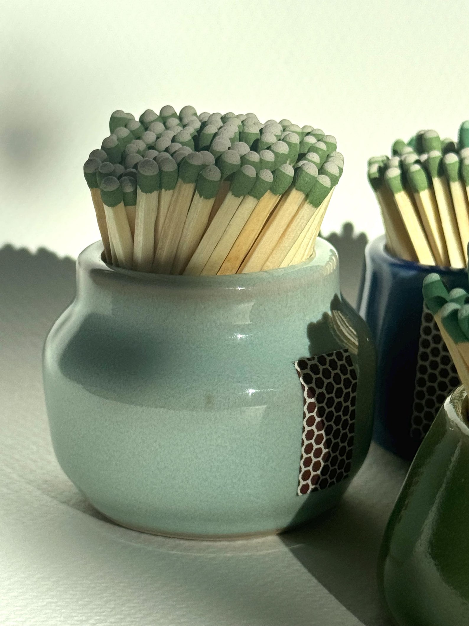 Handmade Ceramic Match Striker | Various Colors W Matches | Matches ...