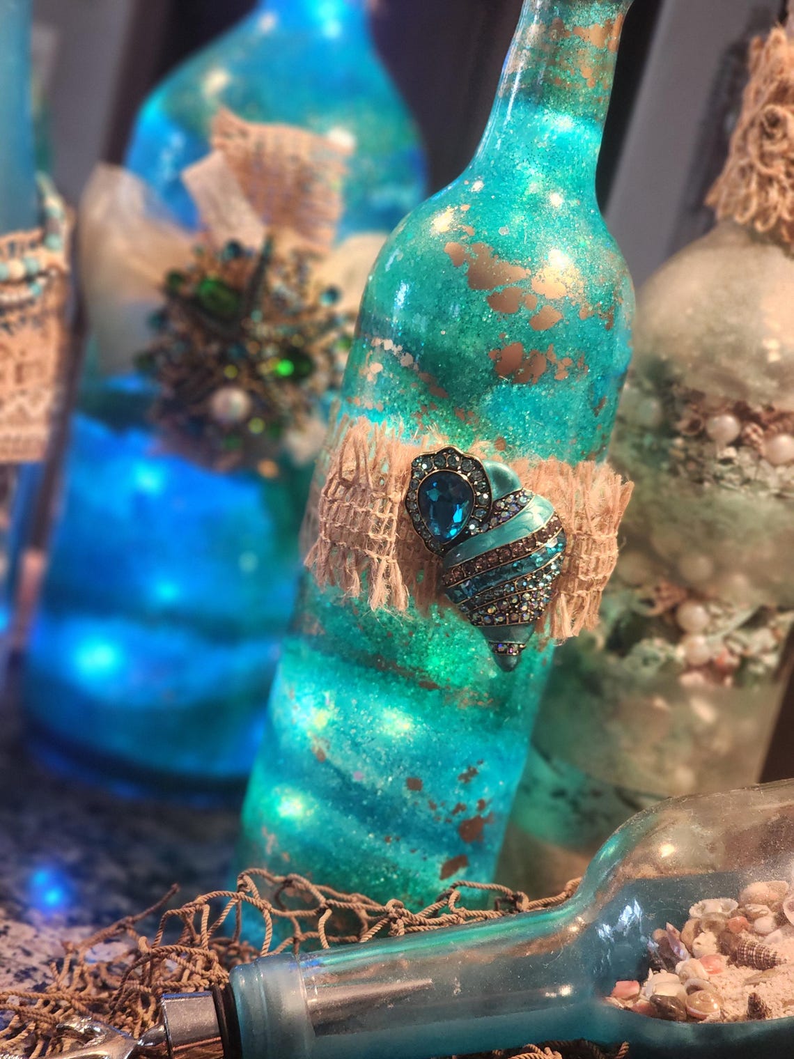 TURQUOISE BEACH BOTTLE - Etsy