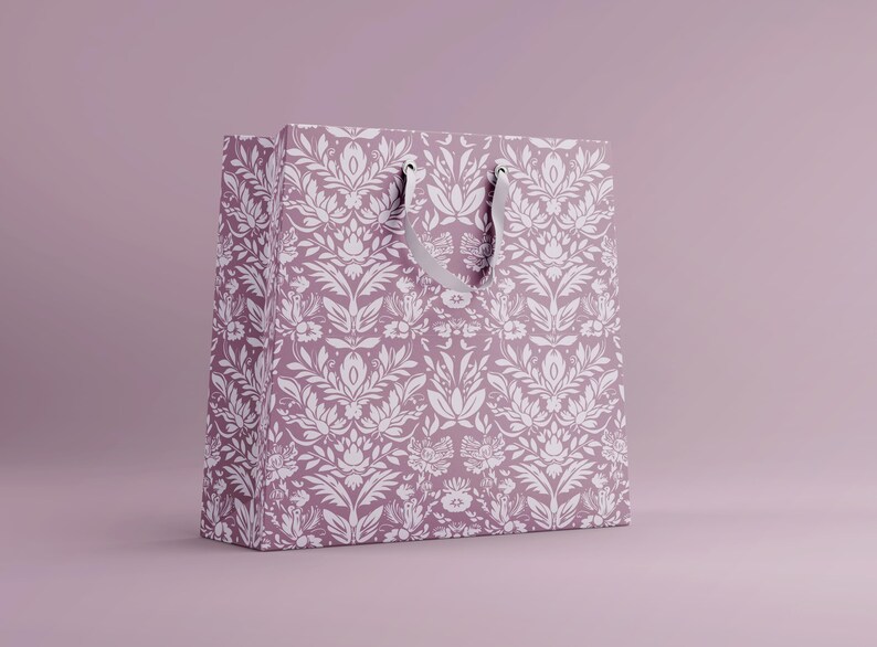 Elegant Royal Light Pink Repeating Seamless Pattern | Digital Download ...