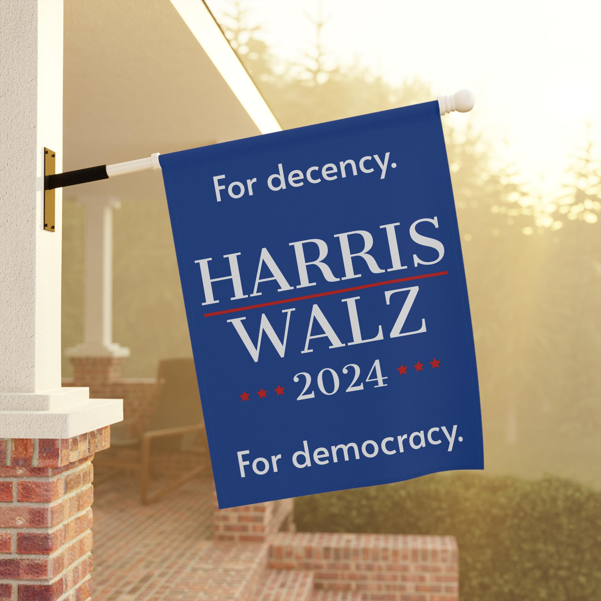 Kamala Harris Yard Sign Banner Flag, Harris Walz Garden Banner, Harris ...