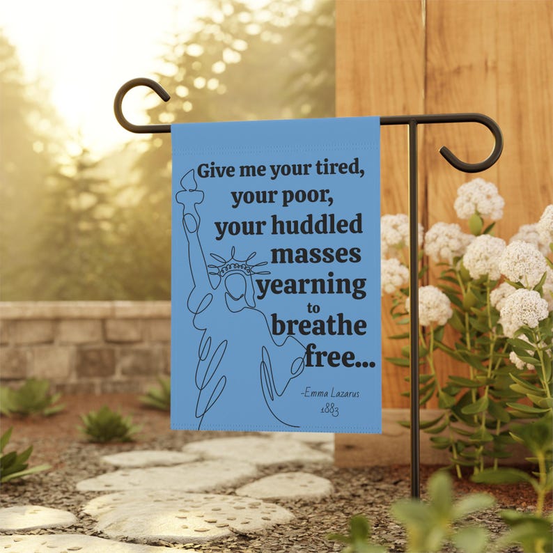 Immigration Supporter Yard Sign, Immigrants Make America Great Flag ...