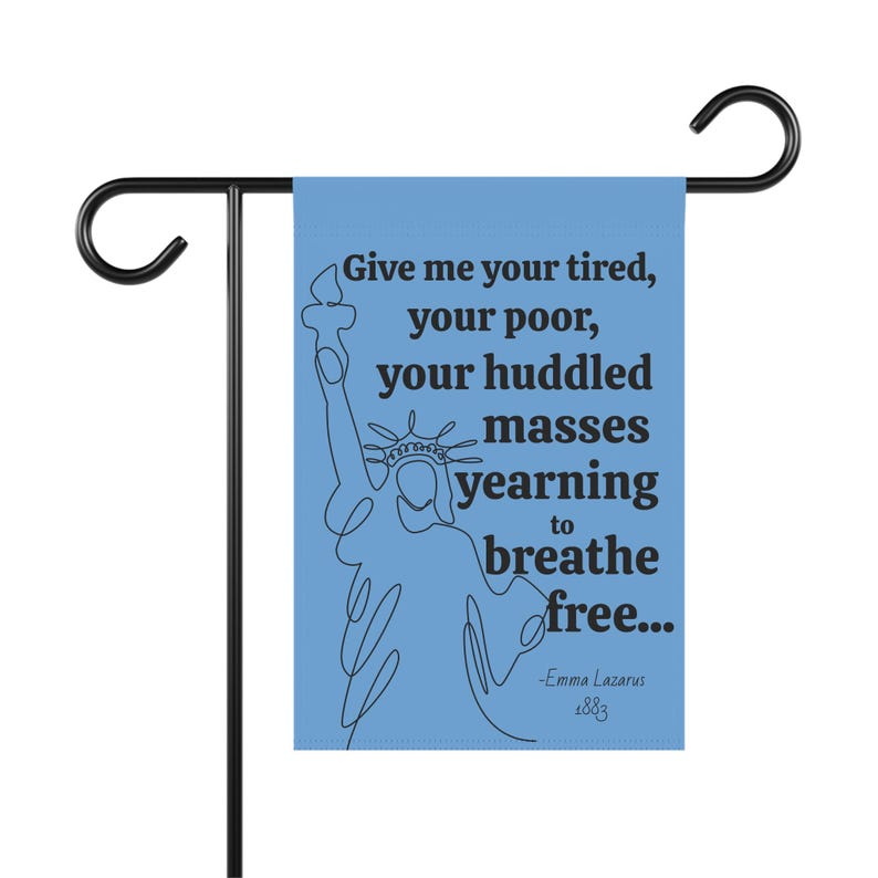 Immigration Supporter Yard Sign, Immigrants Make America Great Flag ...