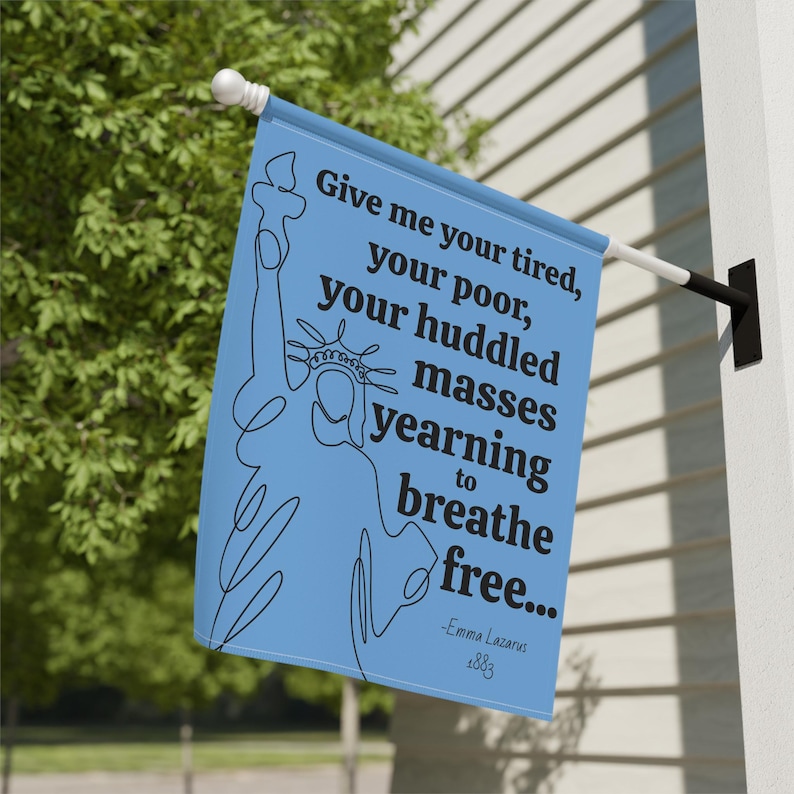 Immigration Supporter Yard Sign, Immigrants Make America Great Flag ...