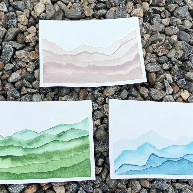 Watercolor Postcards - Etsy