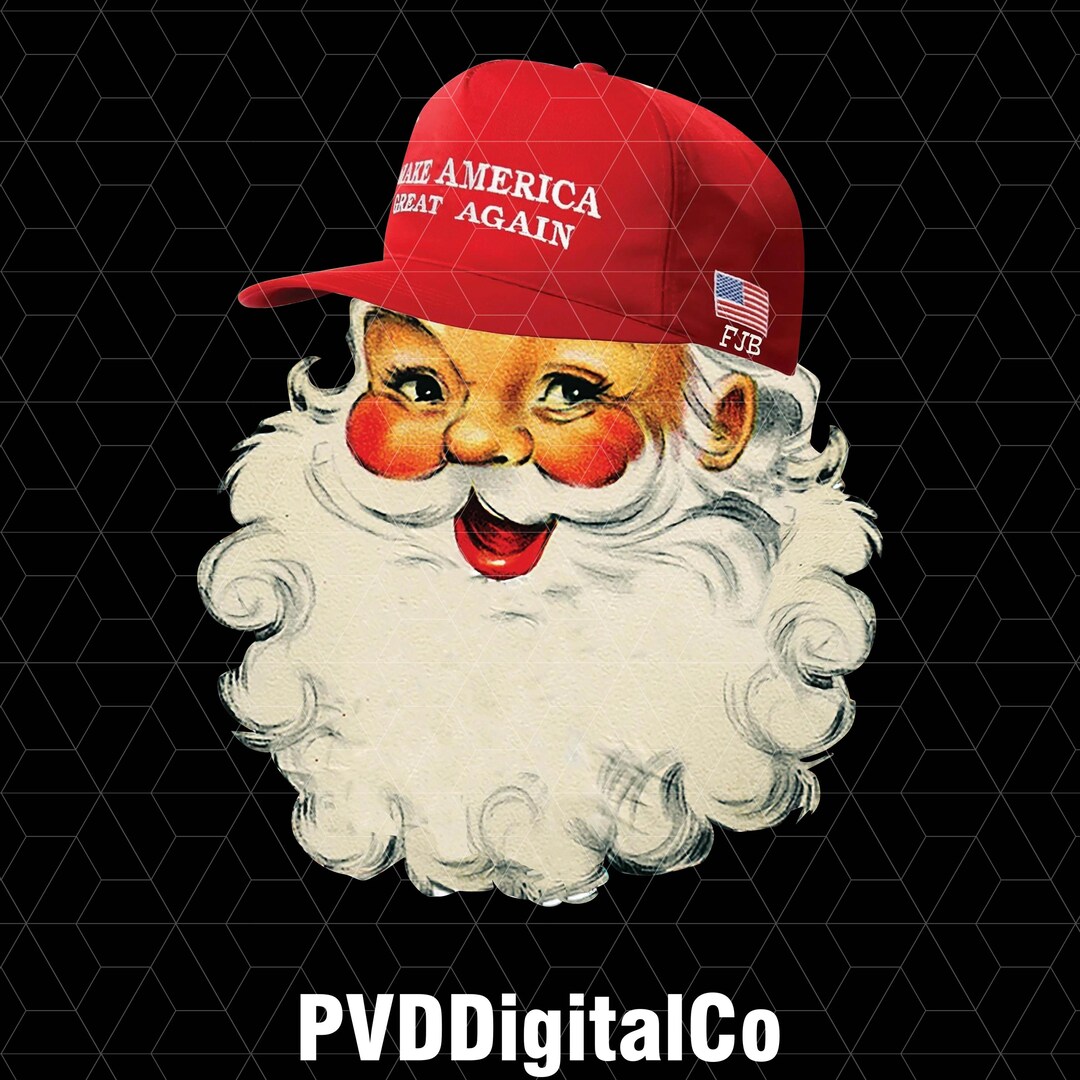 Santa Trump Make Christmas Great Again Png, Trump Christmas Png, Xmas ...