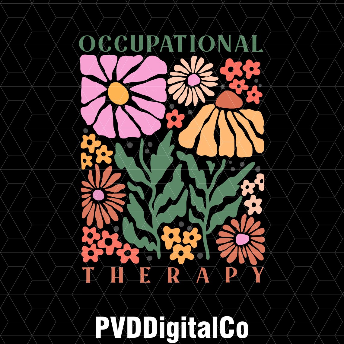 Floral Png, Occupational Therapy Png, Therapist OT Life Png ...