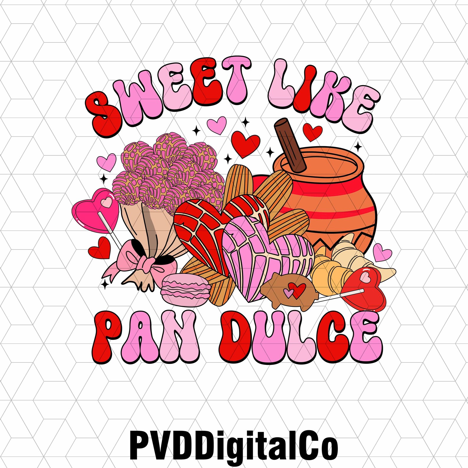 Sweet Like Pan Dulce Png, Valentine Png, Latina Mexican Valentine Png ...