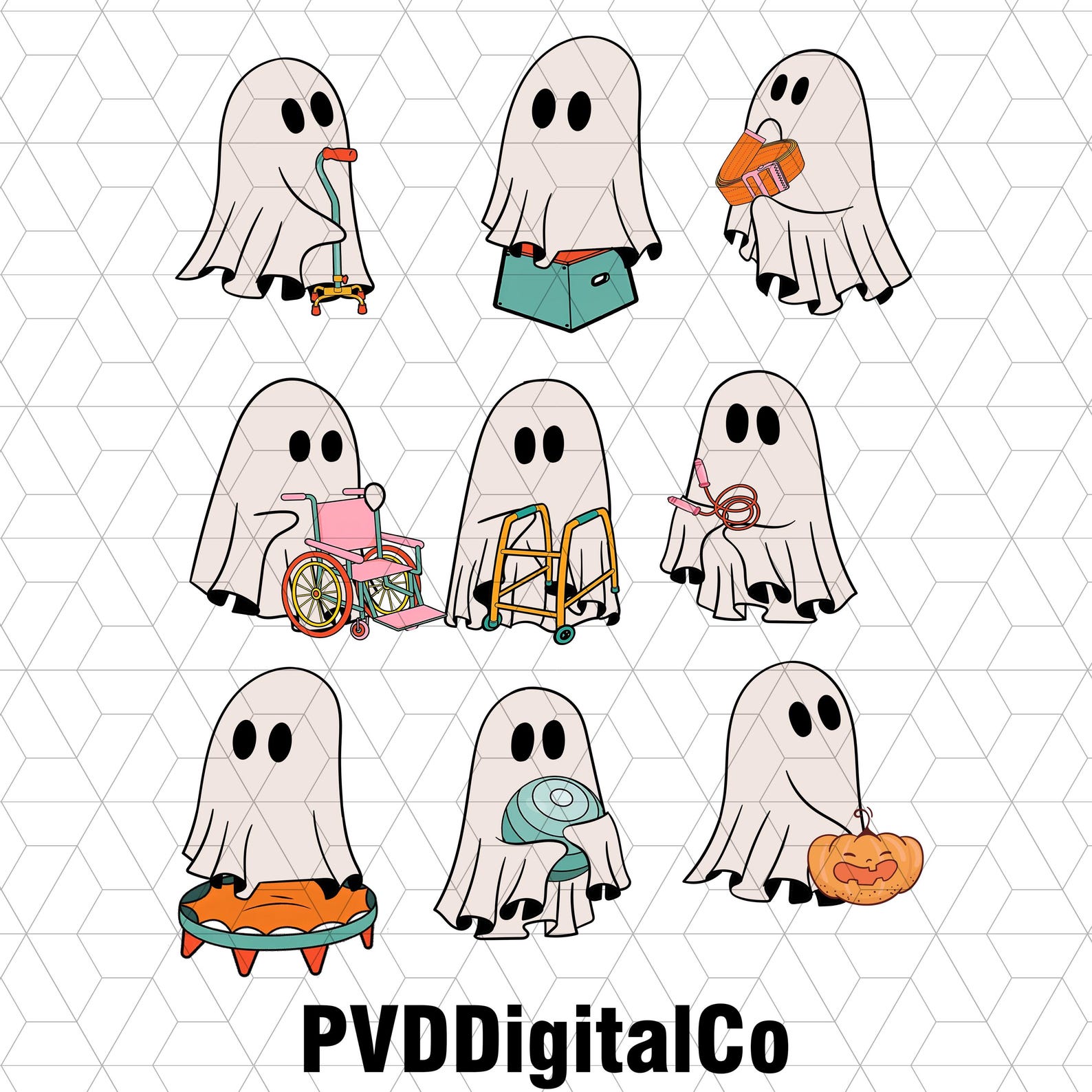 Physical Therapy Png, Spooky Teacher Png, PT Ghost Png, Halloween ...