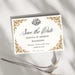 Muslim Couple Save the Date, Save the Date Template, Muslim Wedding ...
