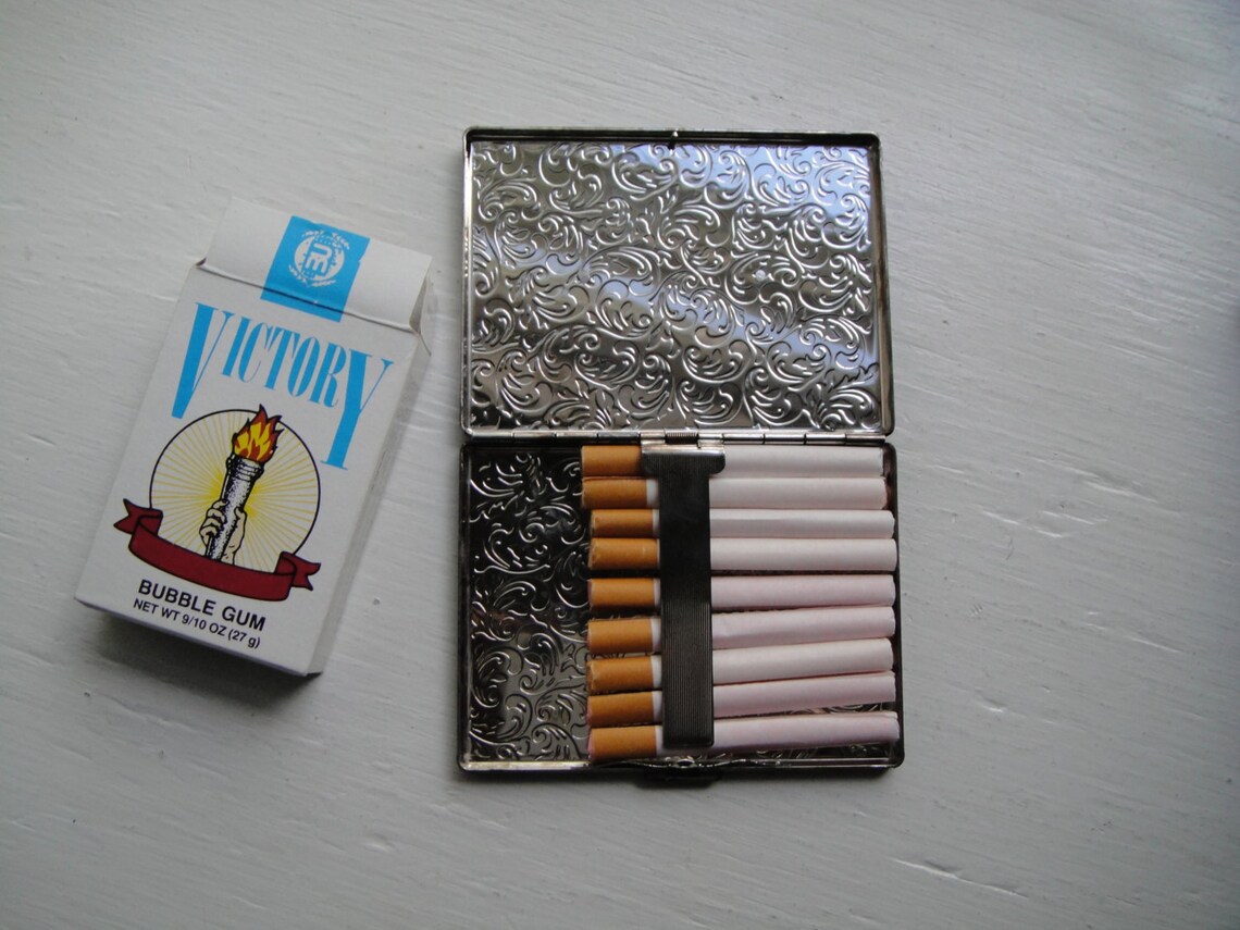 American Bison 100s Thin Etched Wallet / Cigarette Case in - Etsy