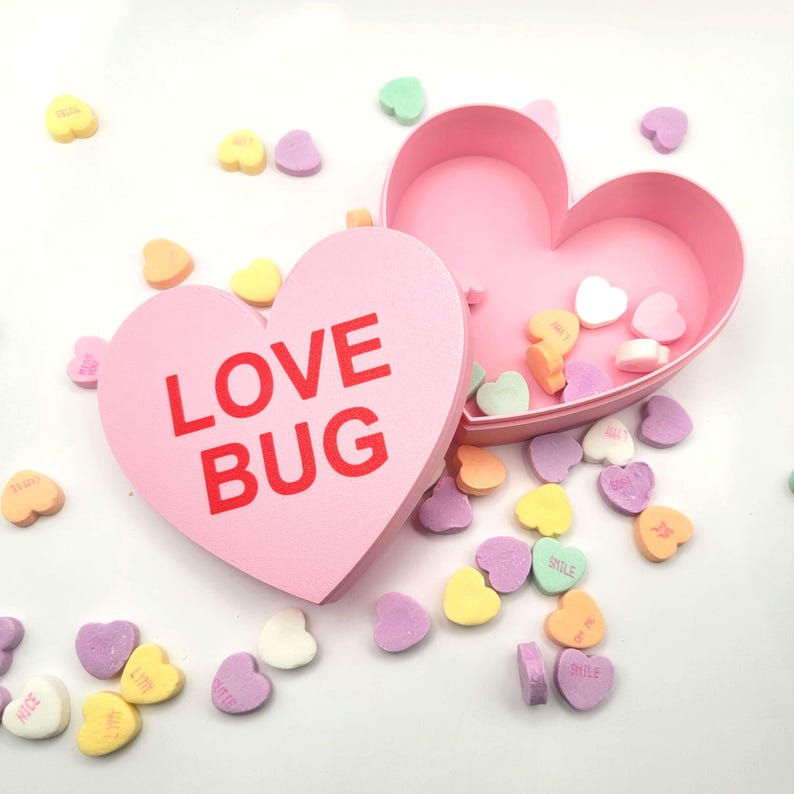 Conversation Heart Box - Valentines - Heart Box - Candy Box ...