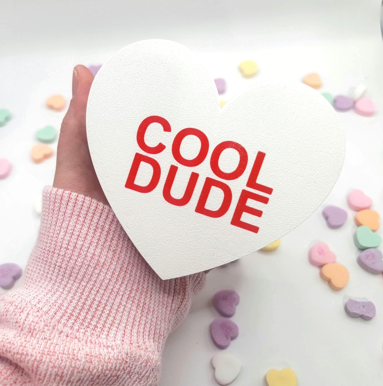 Conversation Heart Box Valentines Heart Box Candy Box Sweetheart Box ...