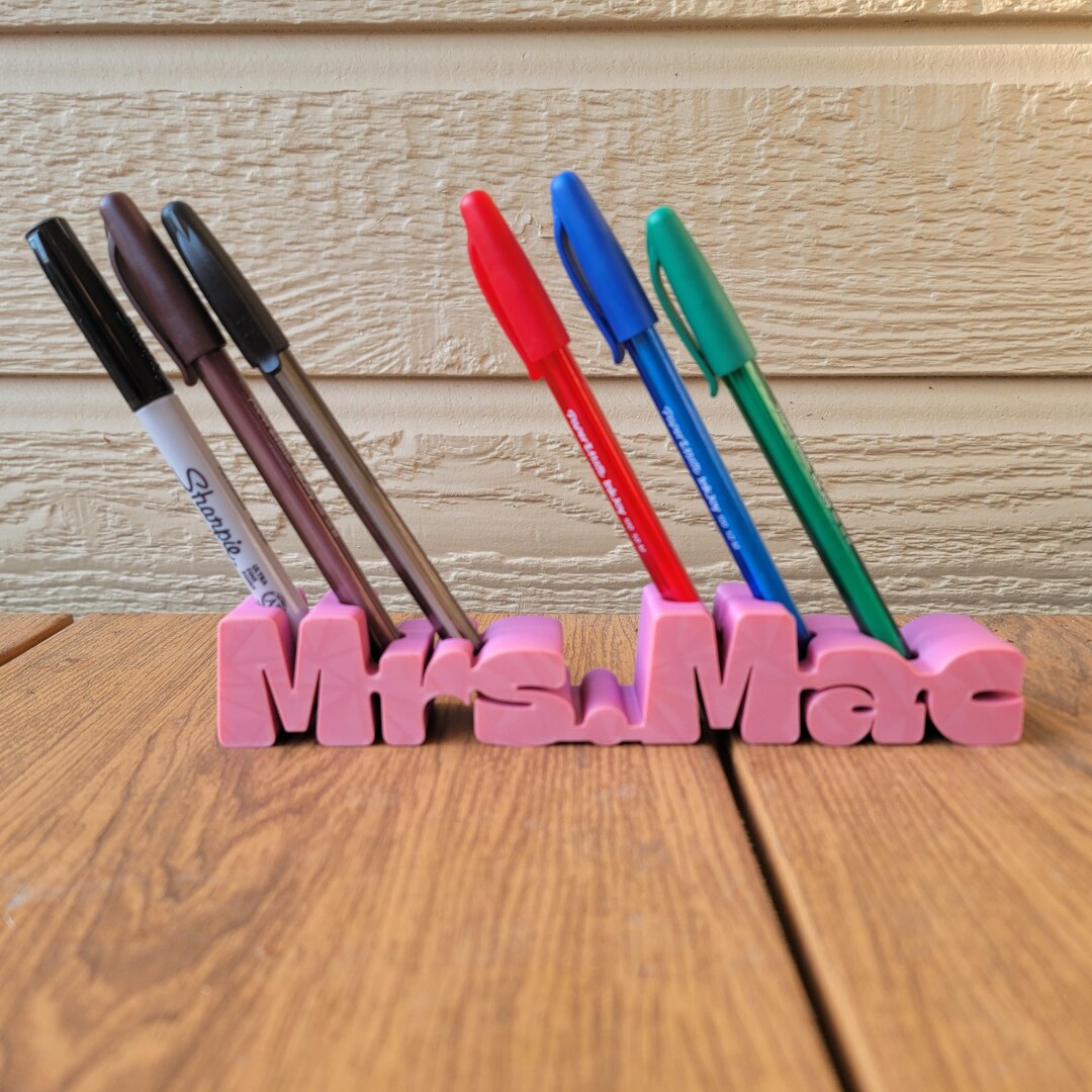 3D Printed Name Plac - Teacher Name Plac- Teacher Gift - Desk Name ...