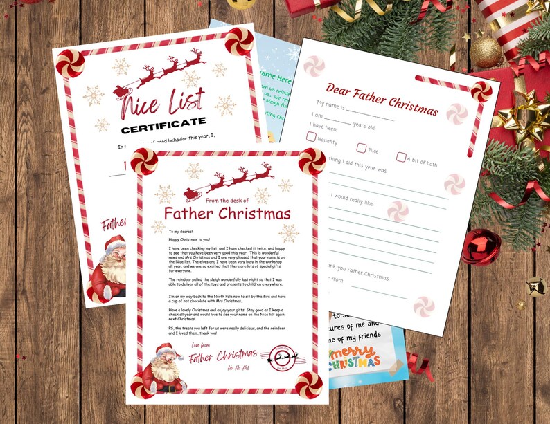 Editable Father Christmas Letter, Printable Letter From Father ...