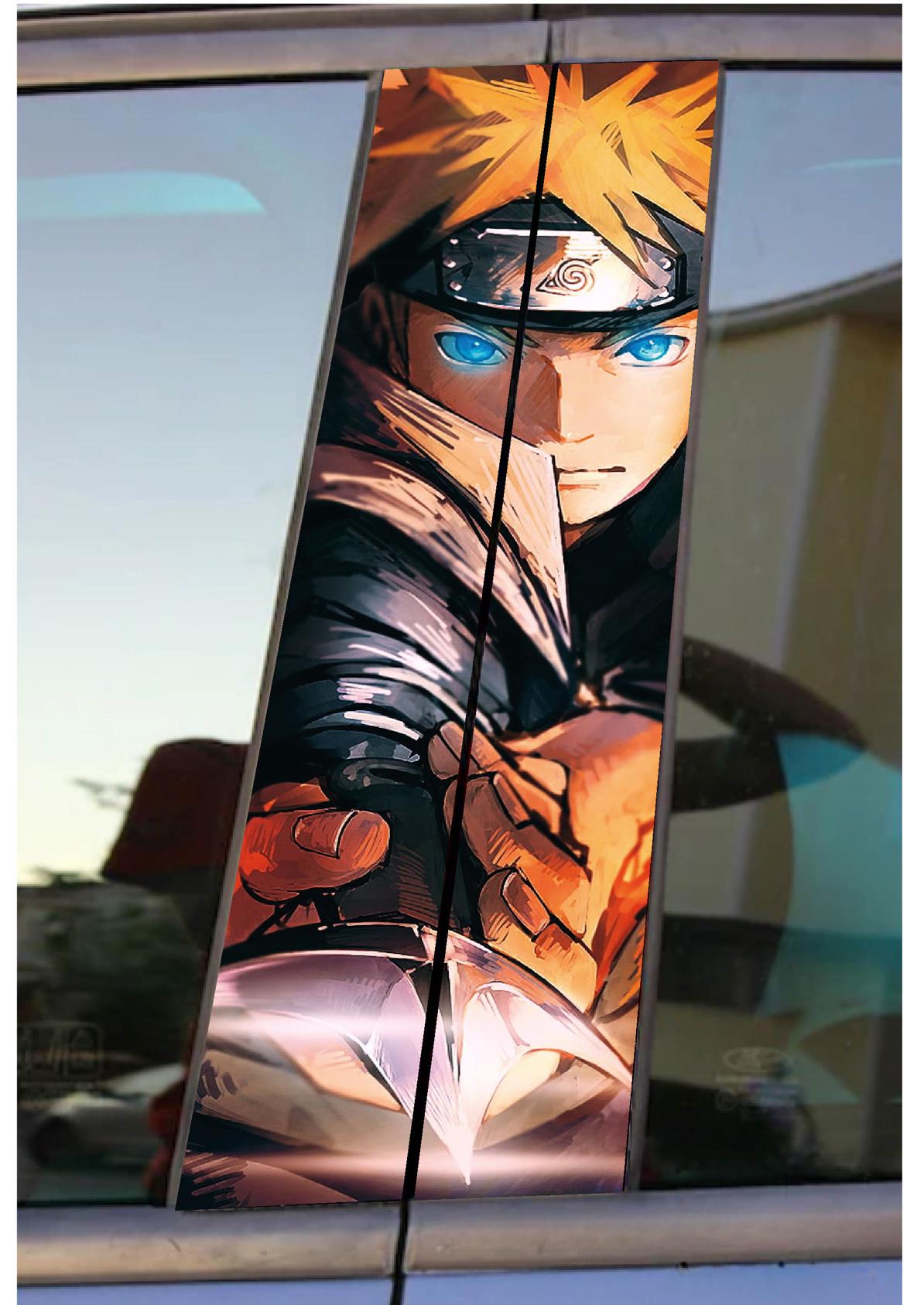 Naruto Anıme Sasuke Carnage Car Doors Livery Pillar Decal Sticker Wrap ...
