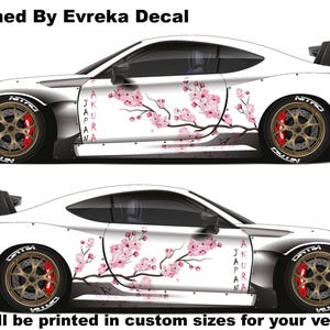 Sakura Cherry Blossom Car Livery, Japanese Theme Side Car Vinyl Livery ...
