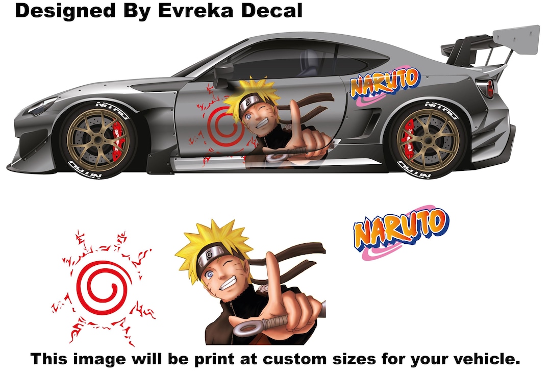 Naruto Car Wrap , Anime Car Wrap, Japanese Vehicle Shine, Cast Vinyl ...
