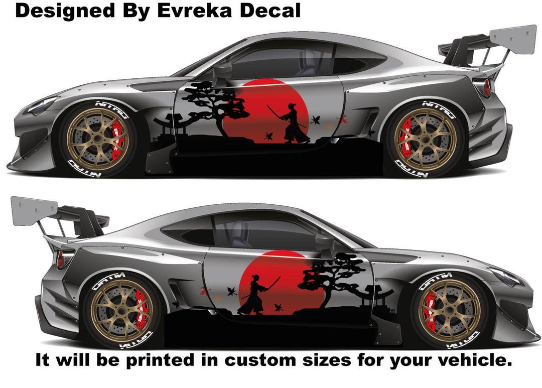 Samurai Car Wrap, Japanese Vehicle Shine, Cast Vinyl Wrap, Universal ...