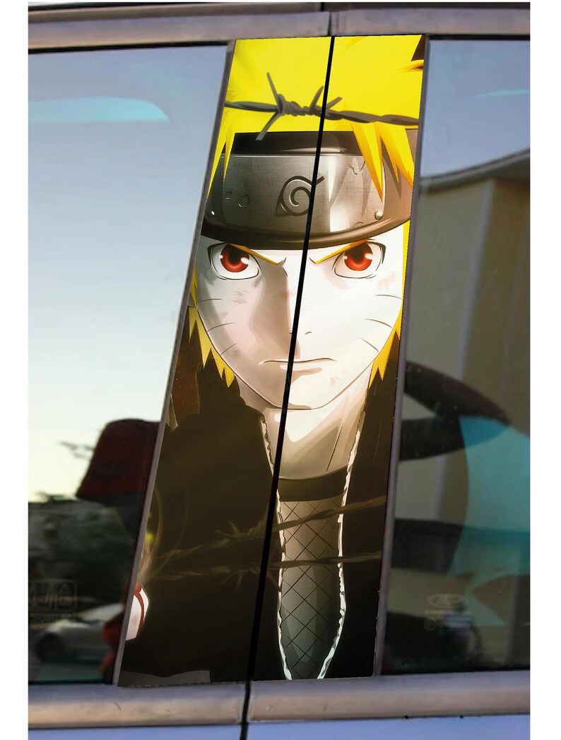 Naruto Anıme Sasuke Carnage Car Doors Livery Pillar Decal Sticker Wrap ...