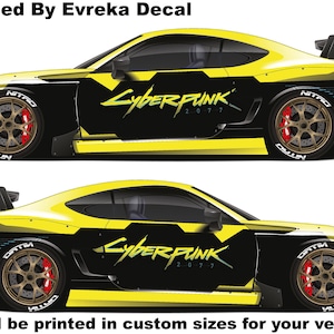 Cyberpunk 2077 Livery, Large Vehicle Graphics, Side Car Decal ...
