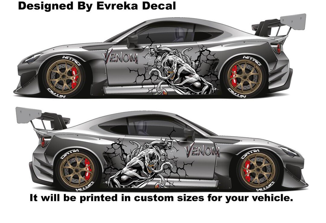 Venom Designed NEW Design Large - Car Livery, Cast Vinyl Wrap ...