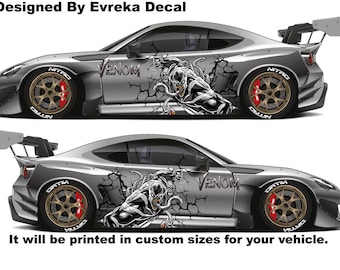 Venom Car Wrap, Car Livery, Cast Vinyl Wrap, Universal Size, Car Wrap ...