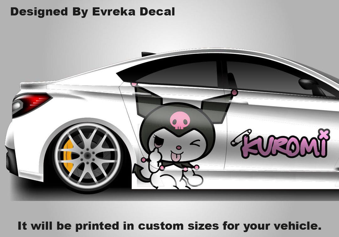 Kuromi Car Decals: Cuteness on the Go! Car Vinyl | Comics Character ...