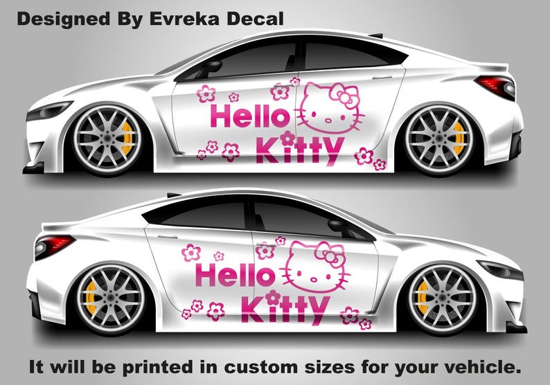 Hello Kitty Car Decals: Cuteness on the Go! Car Vinyl | Comics ...