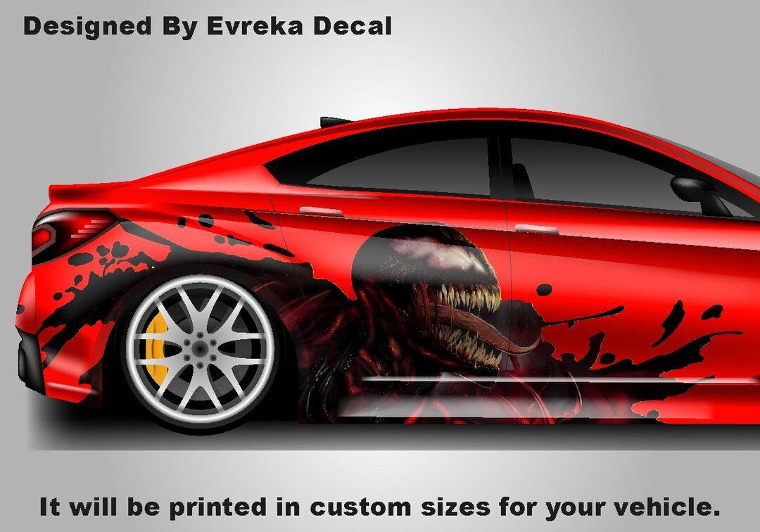 Carnage Car Decal , American Superhero the Marvel Comics Character ...