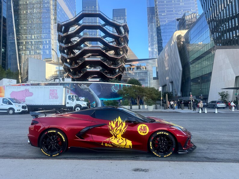 Goku Both Side X2, Anime, Car Livery, Cast Vinyl Wrap, Universal Size ...