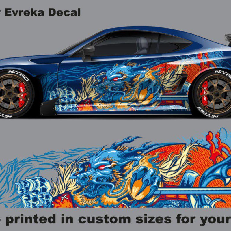 Dragon Vinyl Wrap Car - Etsy UK