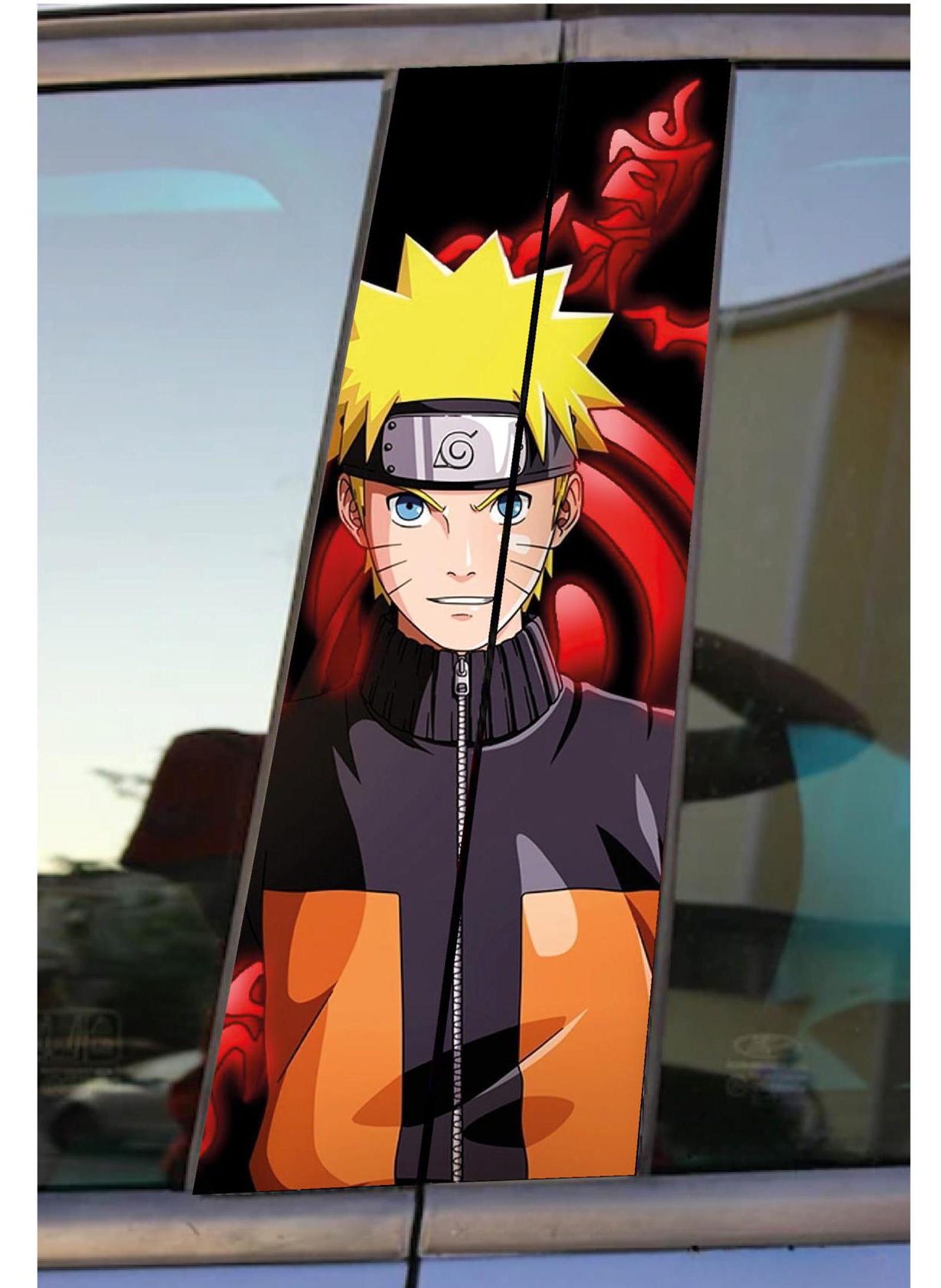 Naruto Anıme Sasuke Carnage Car Doors Livery Pillar Decal Sticker Wrap ...