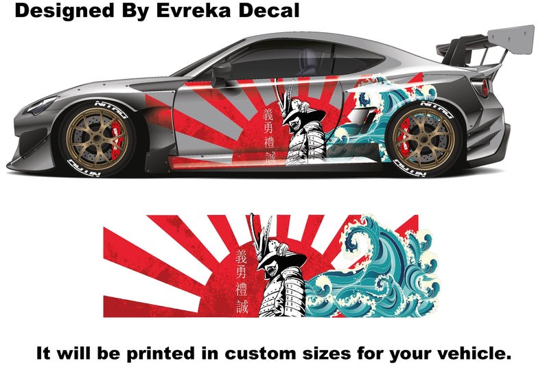 Samurai Car Wrap, Japanese Vehicle Shine, Cast Vinyl Wrap, Universal ...