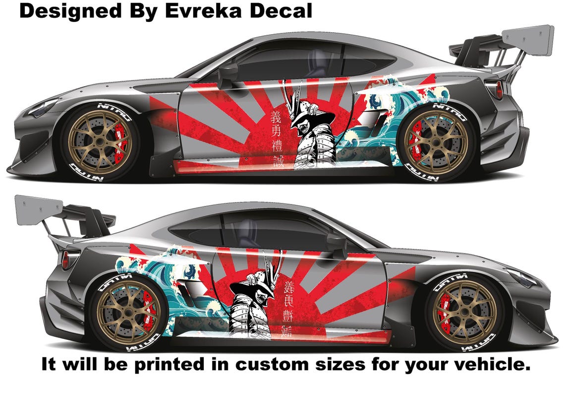Samurai Car Wrap, Japanese Vehicle Shine, Cast Vinyl Wrap, Universal ...