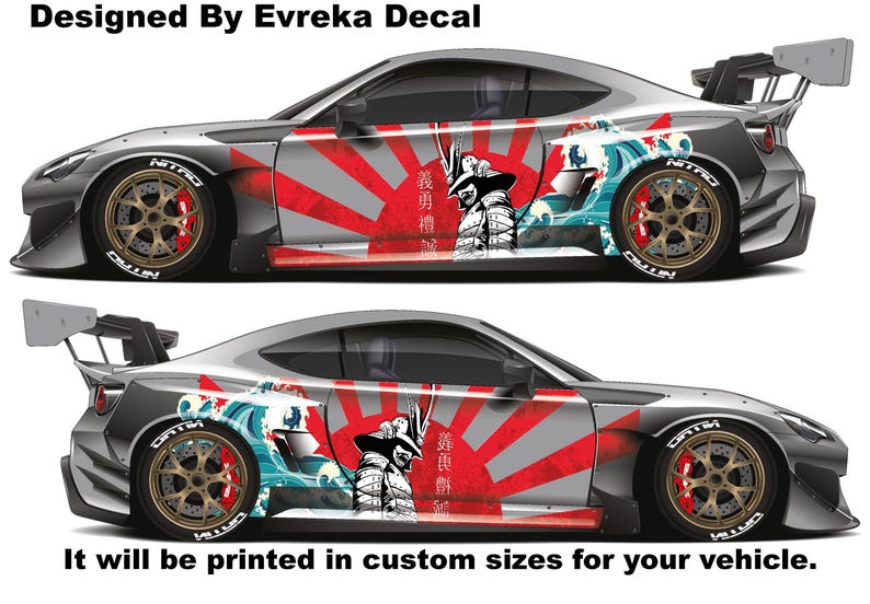 Samurai Car Wrap, Japanese Vehicle Shine, Cast Vinyl Wrap, Universal ...