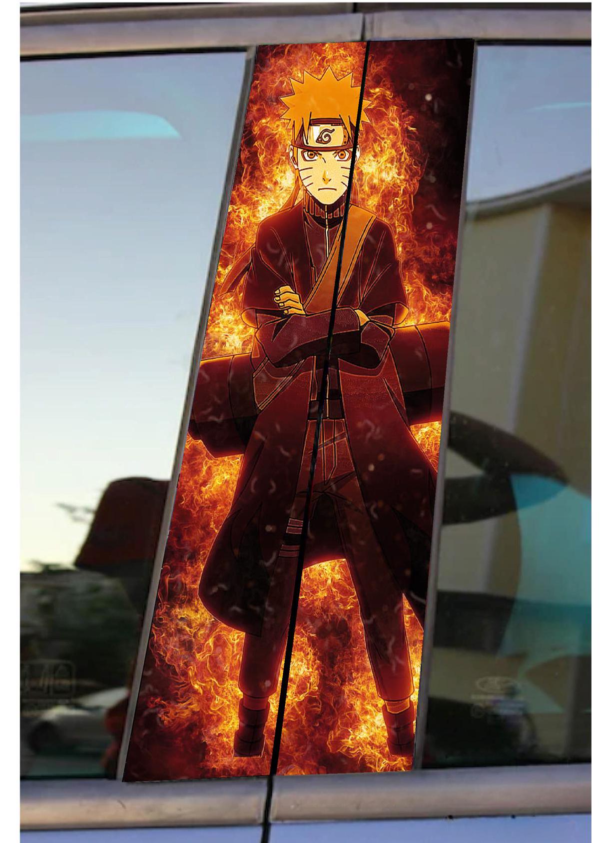 Naruto Anıme Sasuke Carnage Car Doors Livery Pillar Decal Sticker Wrap ...