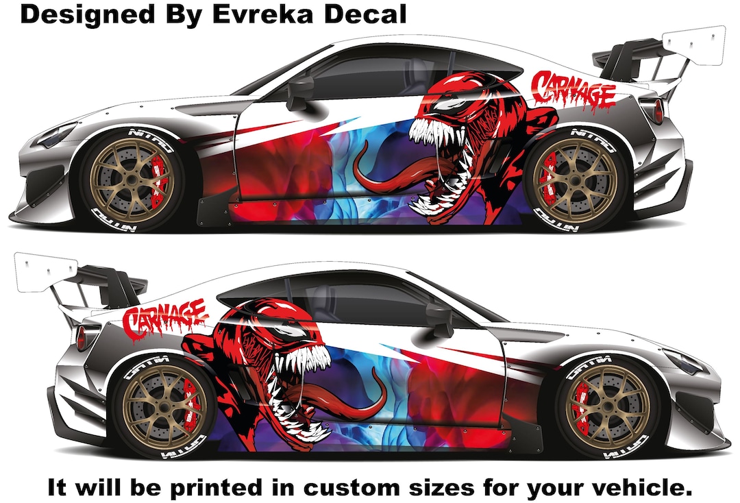Carnage Car Decal , American Superhero the Marvel Comics Character ...