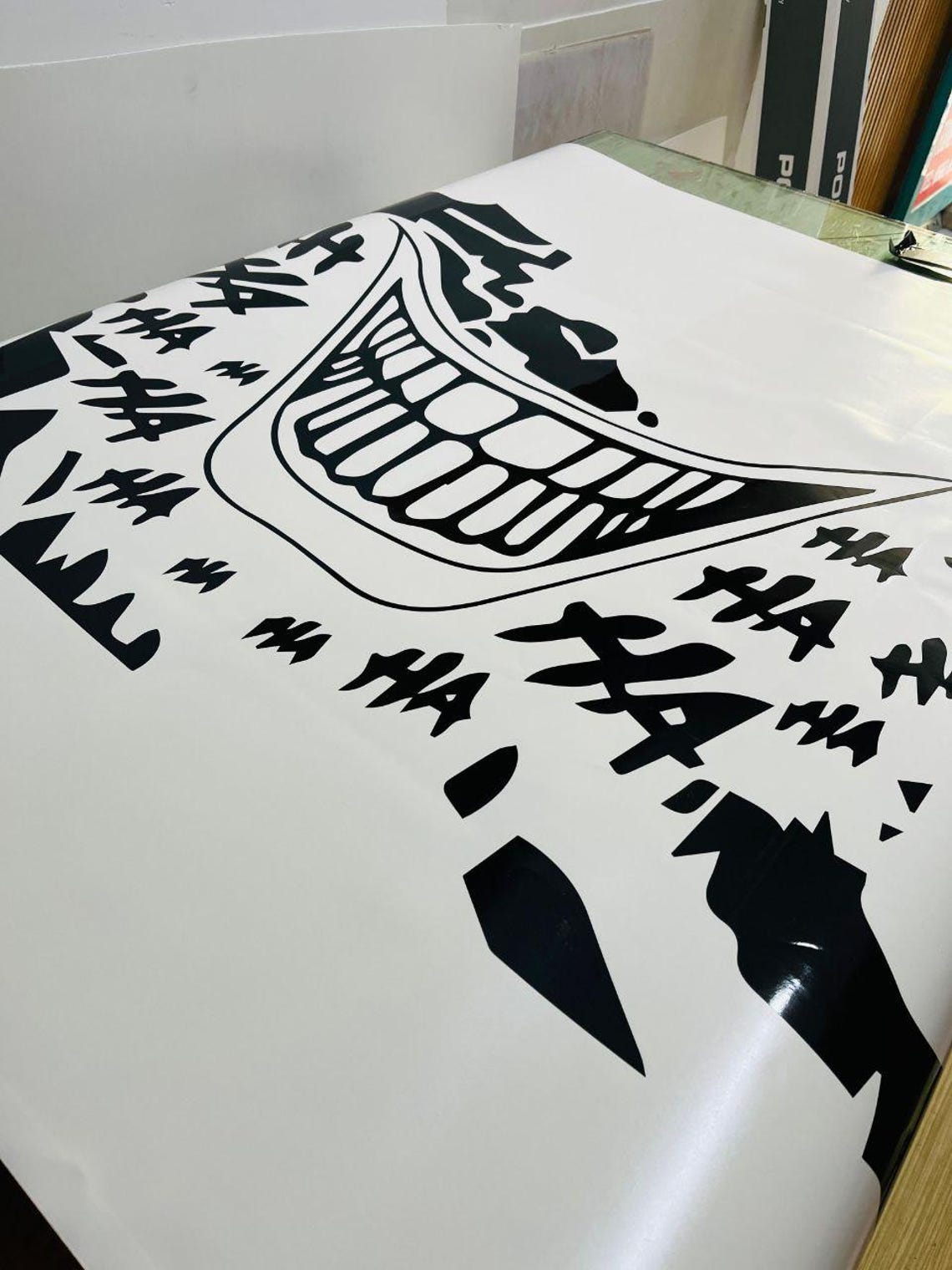 Joker Smile Car Side Decal. Joker Laugh Car Side Sticker. Joker Vinly ...