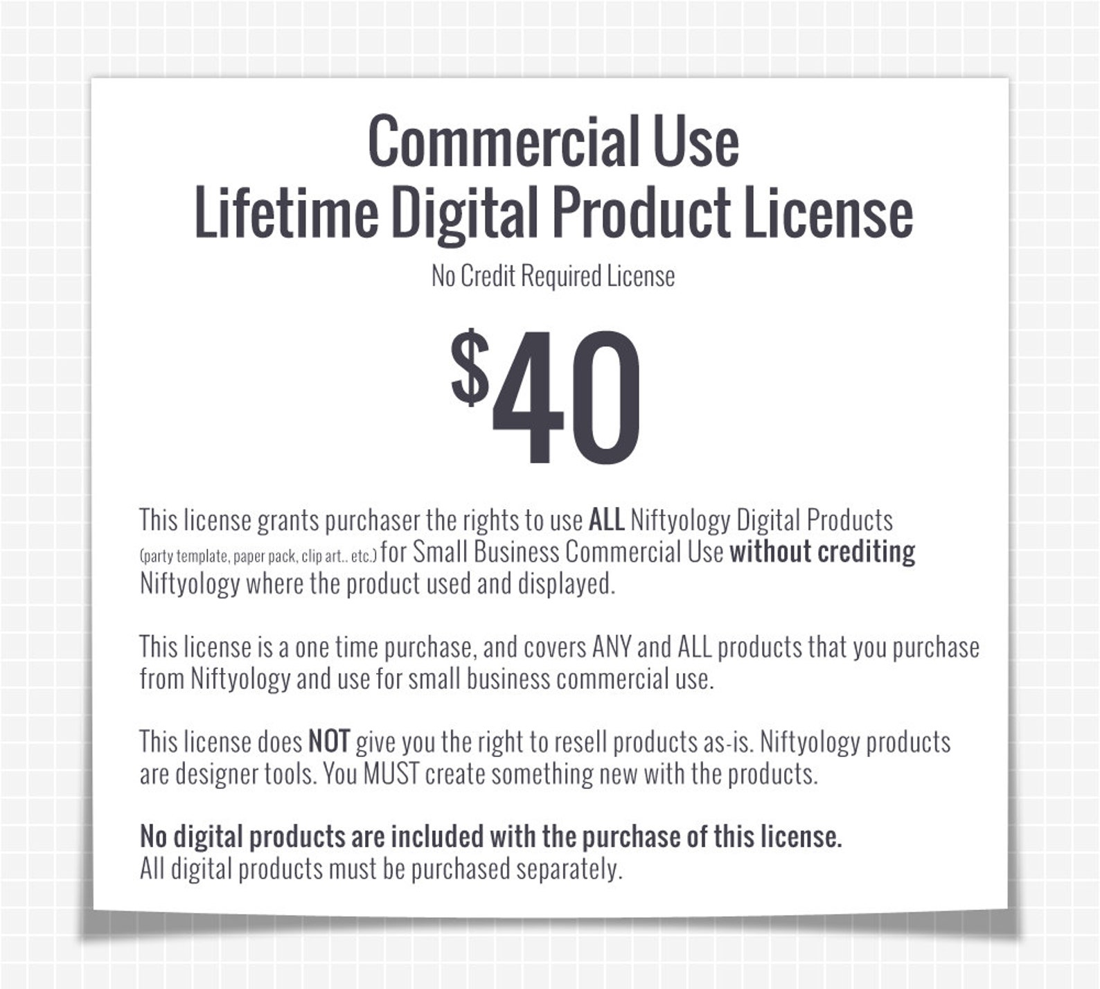 Commercial Use Extended Digital Product License - Etsy