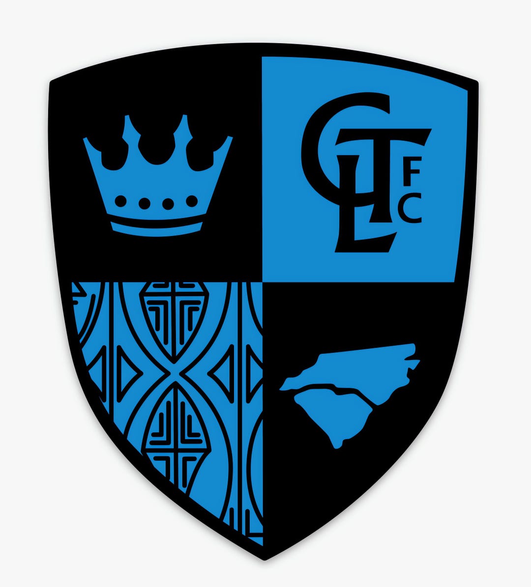 Charlotte FC “fortress” Shield Decal Sticker – MLS Team Vinyl for Car ...