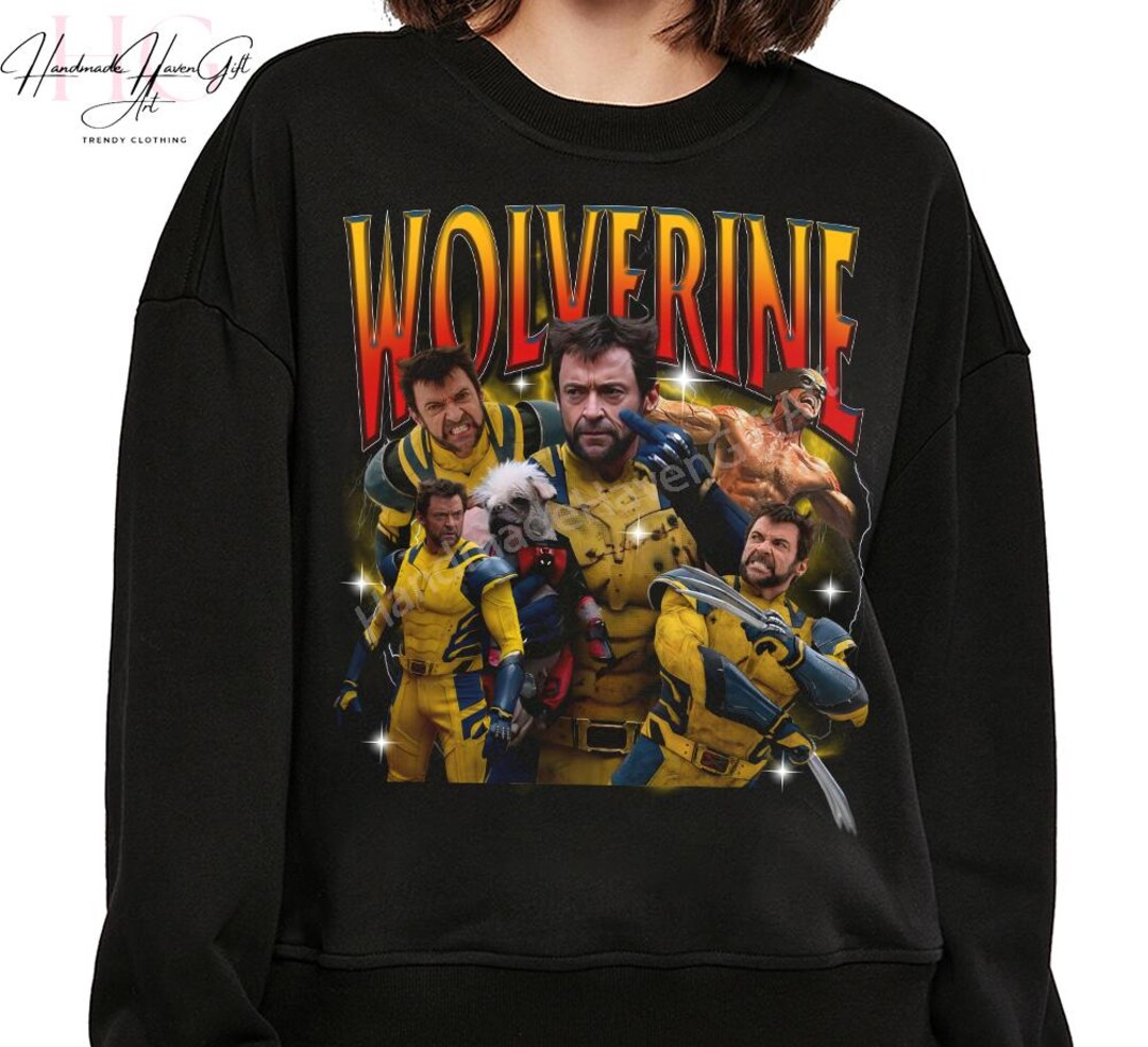 Retro 90s Wolverine Bootleg Shirt, Wolverine Hugh Jackman Vintage T ...