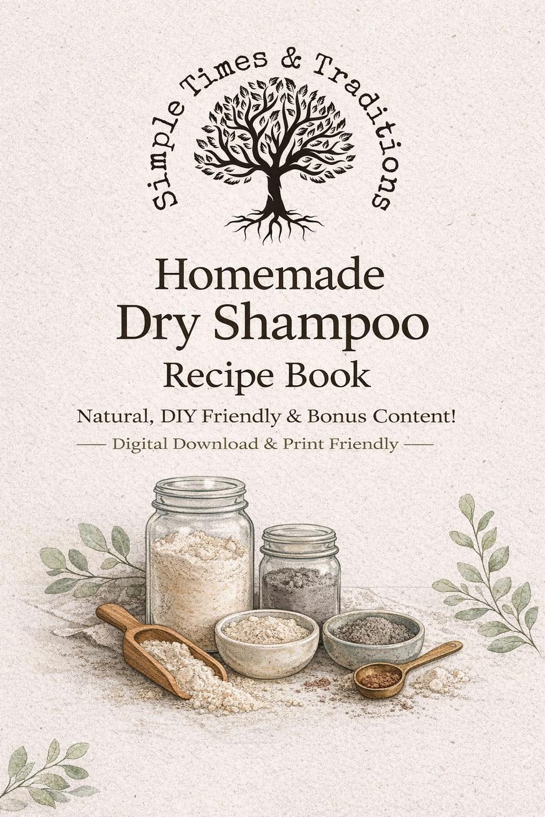 NEW - Homemade Dry Shampoo Recipe Book | Natural DIY Hair Care Guide ...