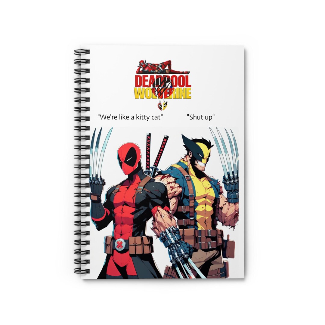 Deadpool X Wolverine - Spiral Notebook - Etsy
