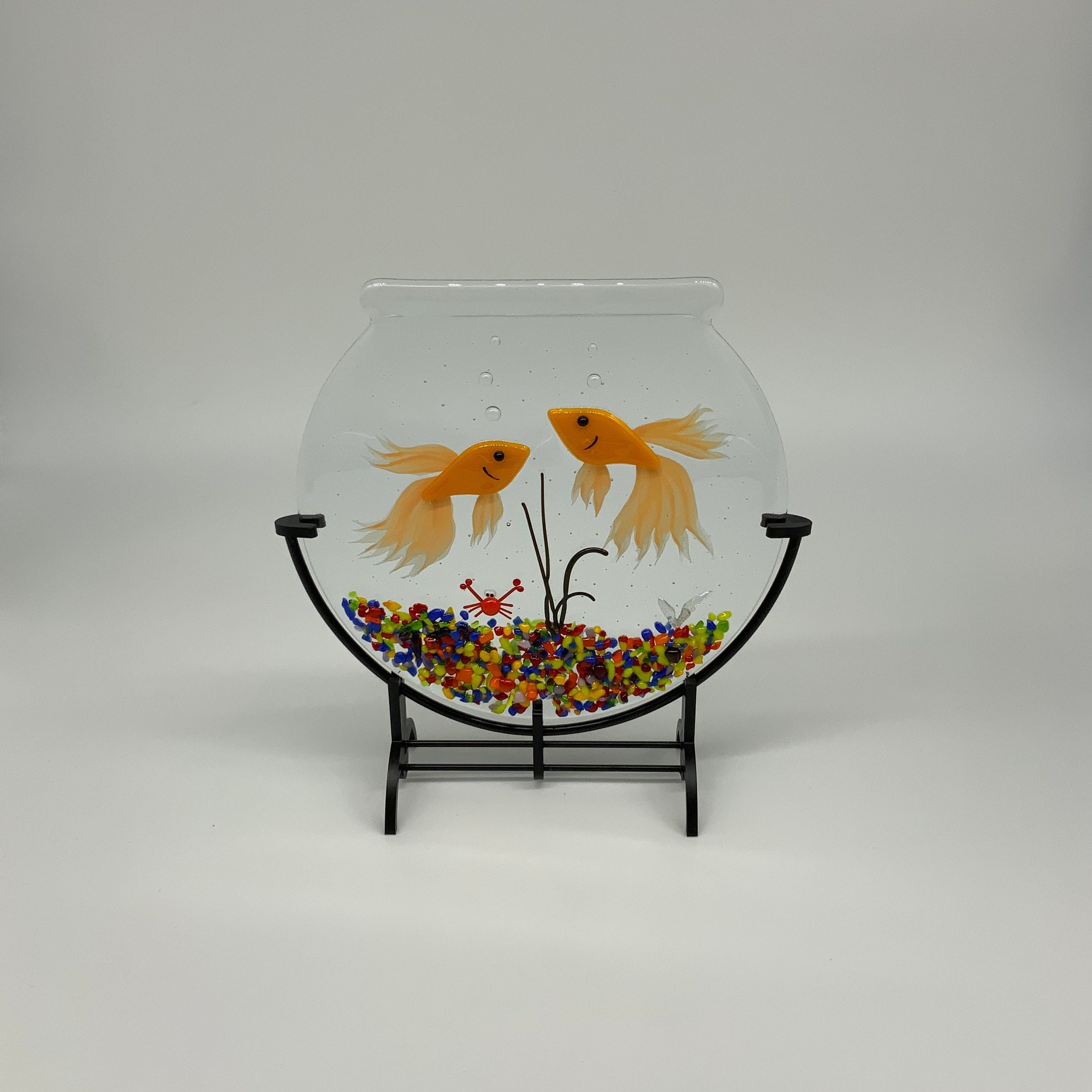 Goldfish In A Bowl With Castle