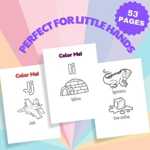 52 Pages to Color My Abcs for Kids Alphabet Coloring Pages Children's ...