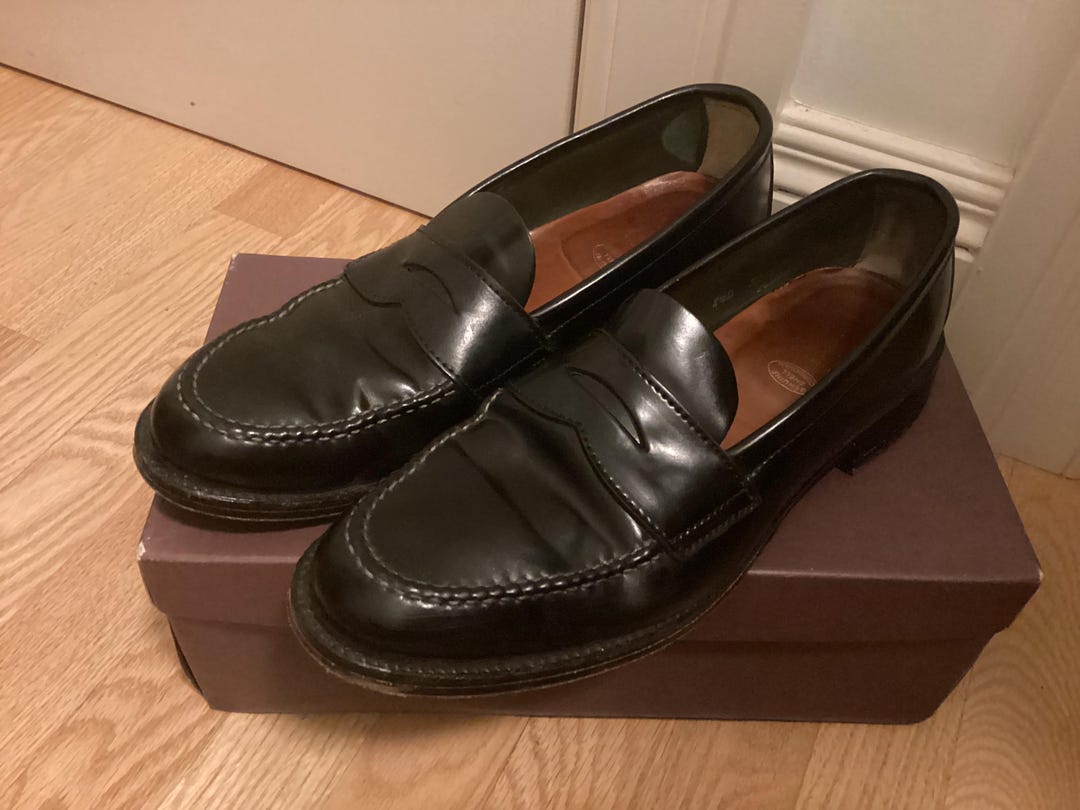 Alden for Brooks Brothers Shell Cordovan Loafers Vintage Sz 8.5 8 1/2 ...